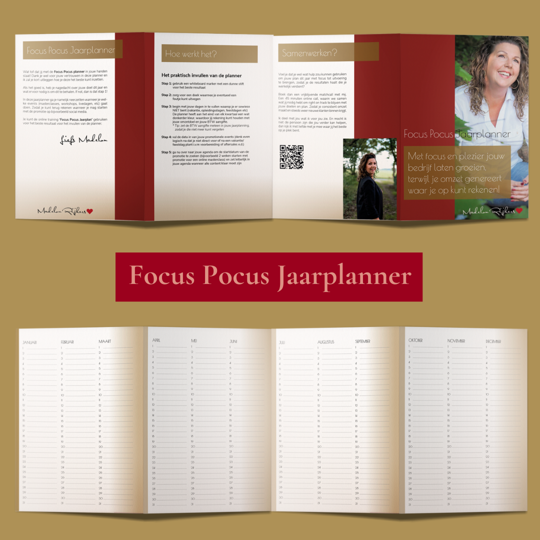 Focus Pocus Jaarplan (online video training) - Kennis.shop